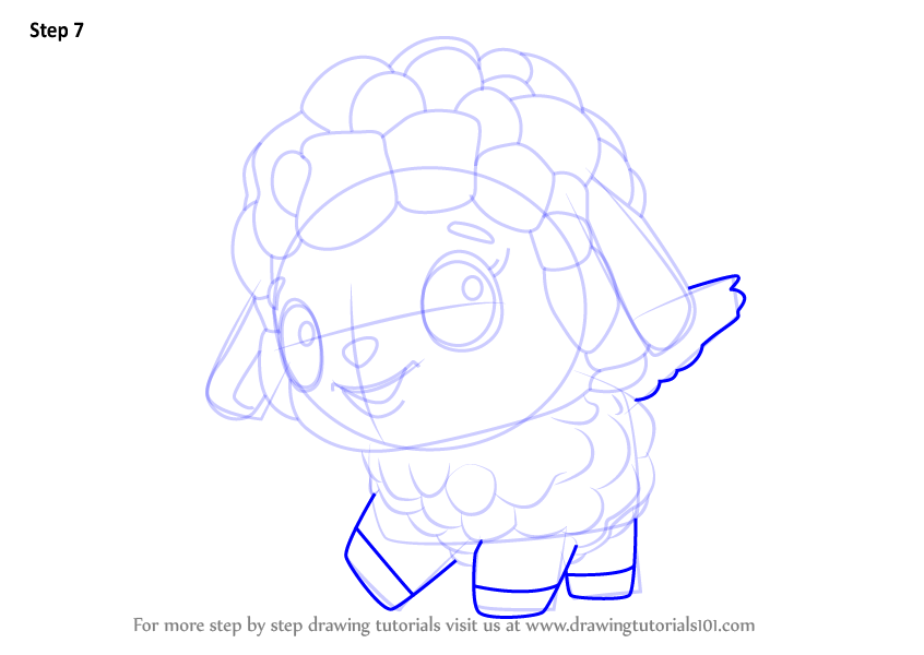 How to Draw Lamblet from Hatchimals (Hatchimals) Step by Step ...