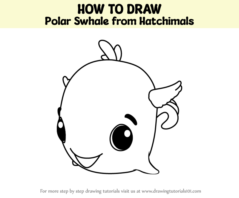 How to Draw Polar Swhale from Hatchimals (Hatchimals) Step by Step ...