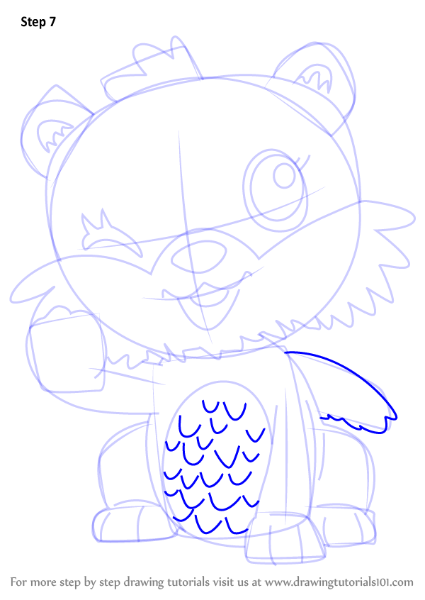 How to Draw Tigrette from Hatchimals (Hatchimals) Step by Step ...