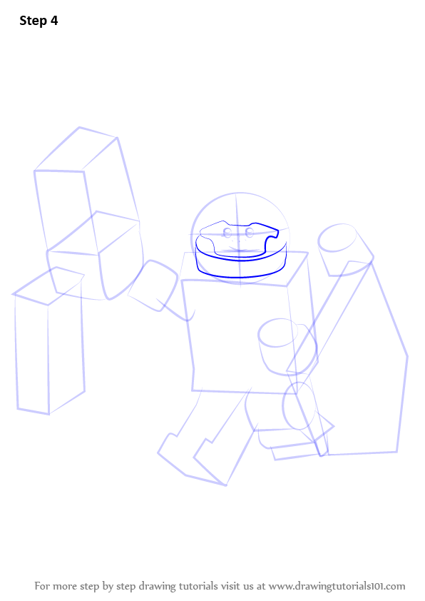 How to Draw Aaron Fox from Lego Nexo Knights (Lego Nexo Knights) Step ...