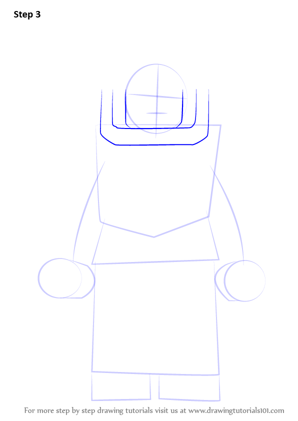 How to Draw Knight from Lego Nexo Knights (Lego Nexo Knights) Step by ...