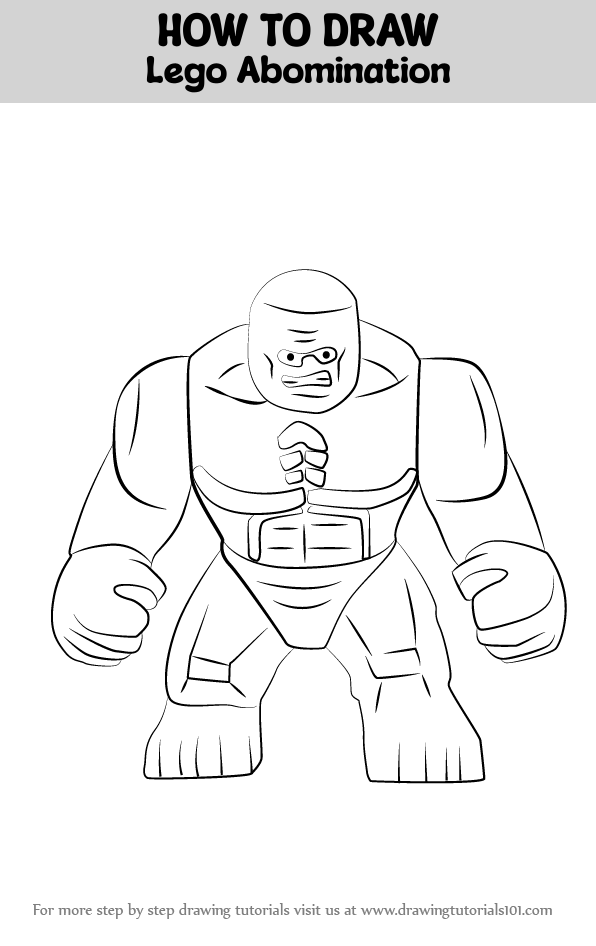 How to Draw Lego Abomination (Lego) Step by Step | DrawingTutorials101.com