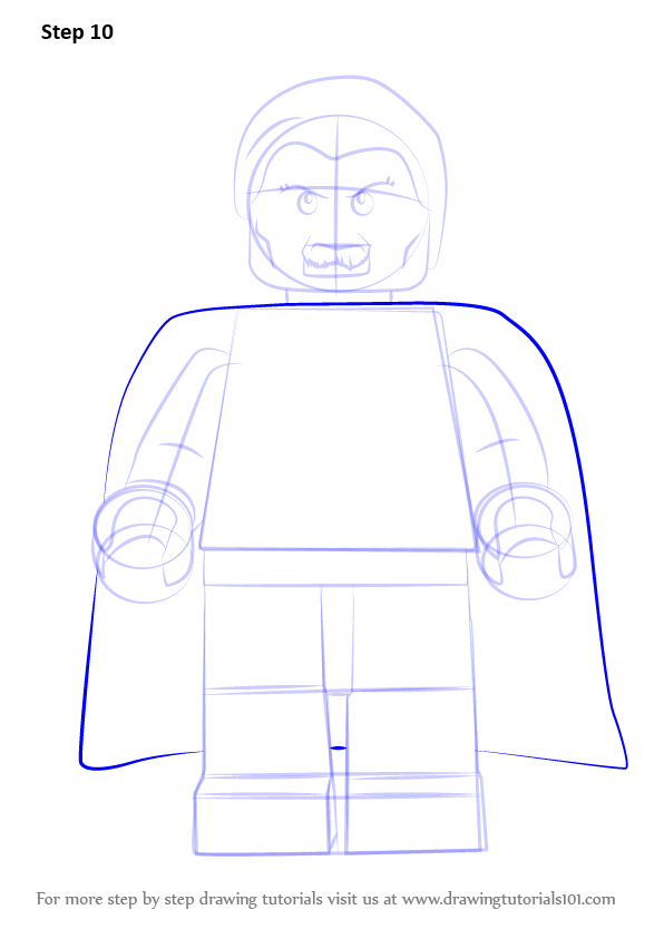 How to Draw Lego General Zod (Lego) Step by Step | DrawingTutorials101.com