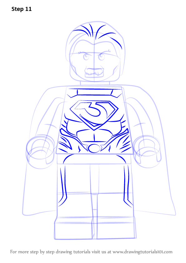 How to Draw Lego General Zod (Lego) Step by Step | DrawingTutorials101.com