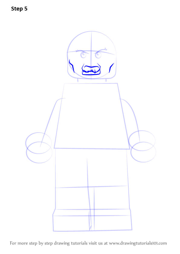How to Draw Lego General Zod (Lego) Step by Step | DrawingTutorials101.com