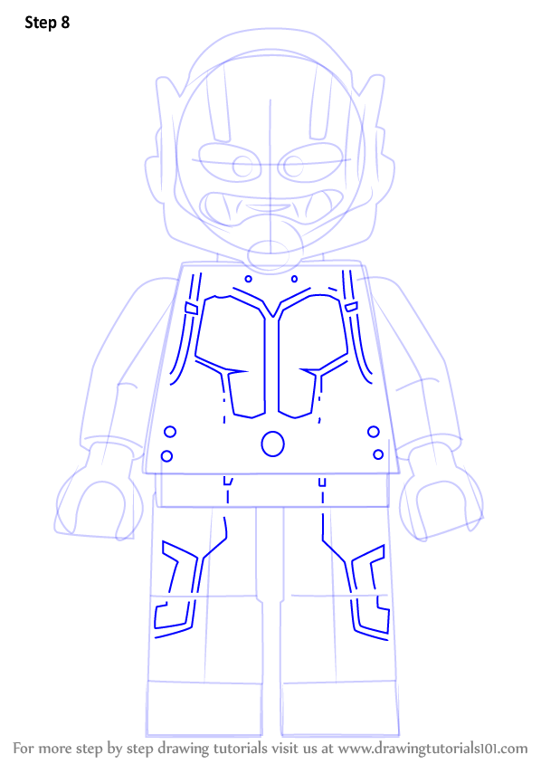 How to Draw Lego Hank Pym (Lego) Step by Step | DrawingTutorials101.com