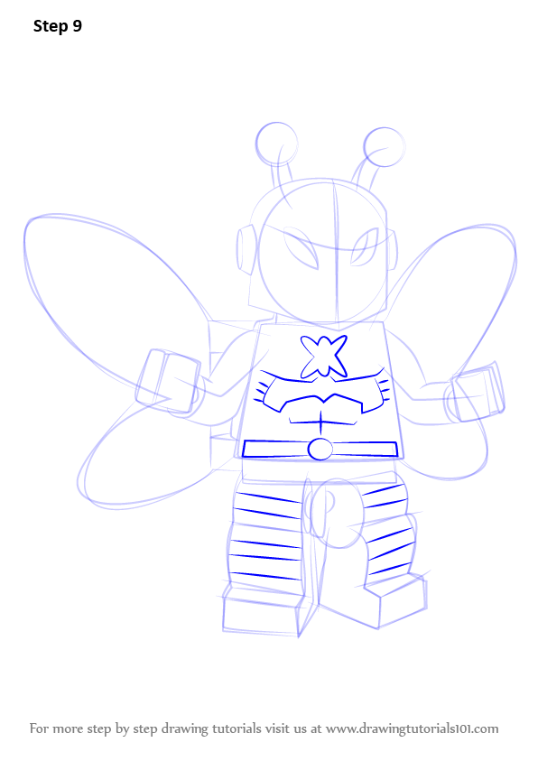 How to Draw Lego Killer Moth (Lego) Step by Step | DrawingTutorials101.com