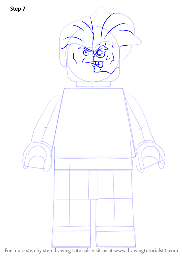 Two Face Lego Coloring Pages