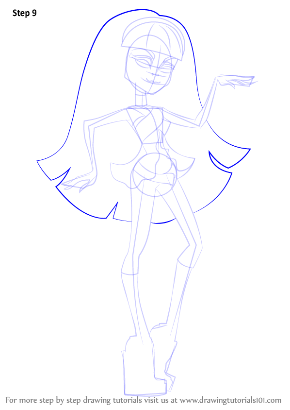 How to Draw Cleo de Nile from Monster High (Monster High) Step by Step ...