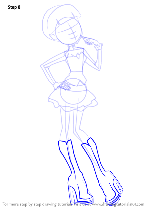 How to Draw Draculaura from Monster High (Monster High) Step by Step ...