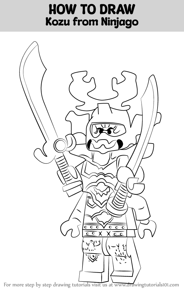 How to Draw Kozu from Ninjago (Ninjago) Step by Step ...