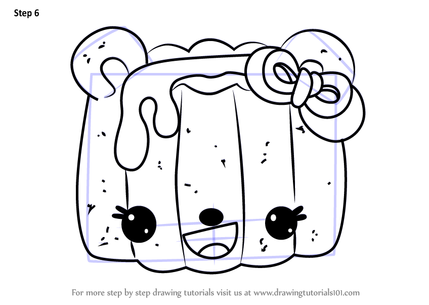 Step by Step How to Draw Berry Churro from Num Noms ...