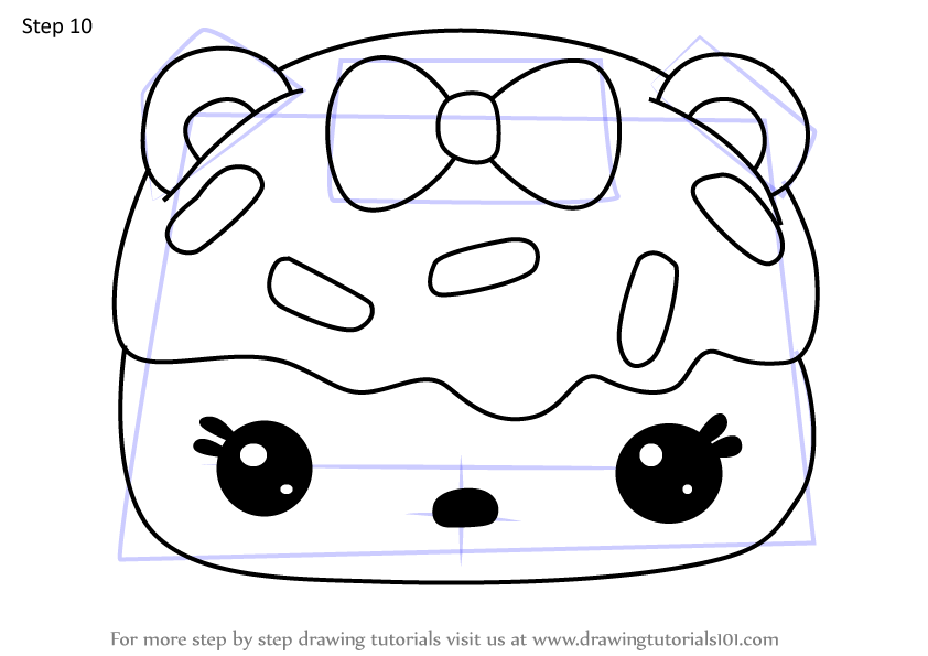 How to Draw Blueberry Donut Gloss-Up from Num Noms (Num Noms) Step by ...