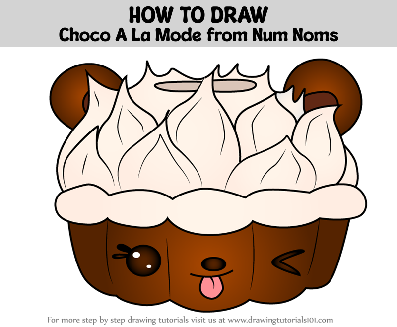 How to Draw Choco A La Mode from Num Noms (Num Noms) Step by Step ...
