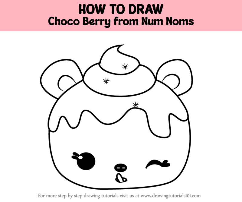 How to Draw Choco Berry from Num Noms (Num Noms) Step by Step ...