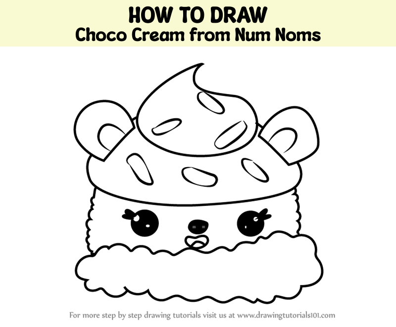 How to Draw Choco Cream from Num Noms (Num Noms) Step by Step ...
