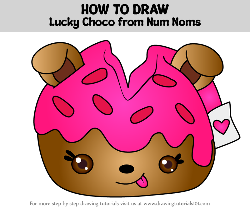 How to Draw Lucky Choco from Num Noms (Num Noms) Step by Step ...