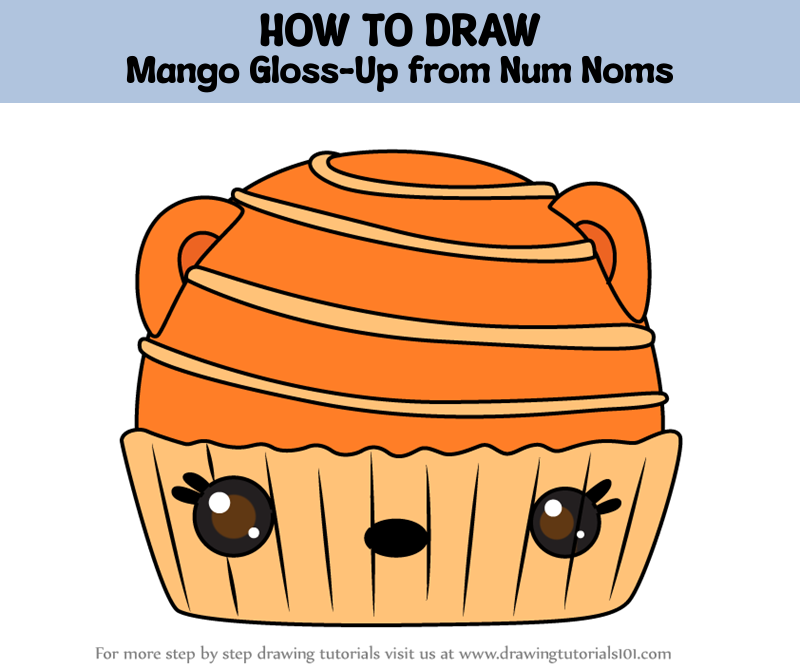 How to Draw Mango Gloss-Up from Num Noms (Num Noms) Step by Step ...