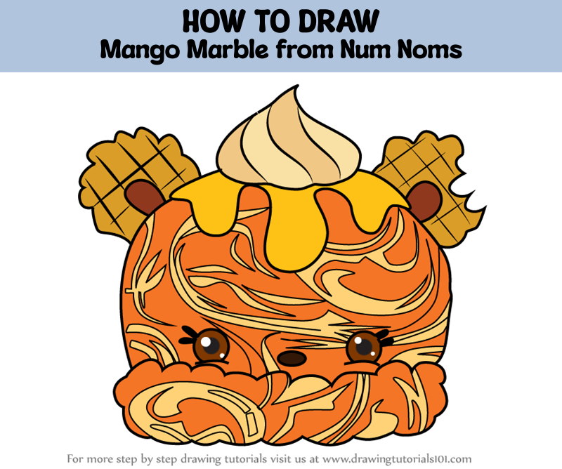 How to Draw Mango Marble from Num Noms (Num Noms) Step by Step ...