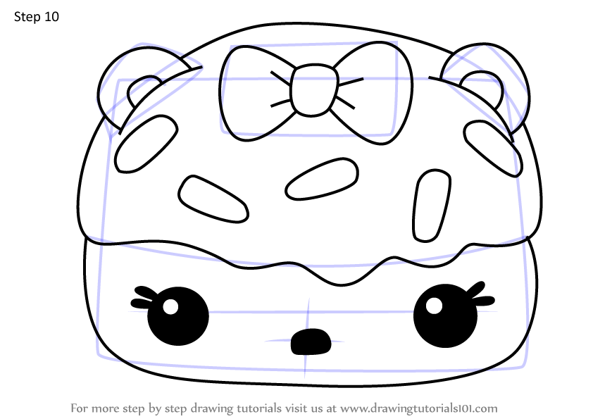How to Draw Minty Donut Gloss-Up from Num Noms (Num Noms) Step by Step ...