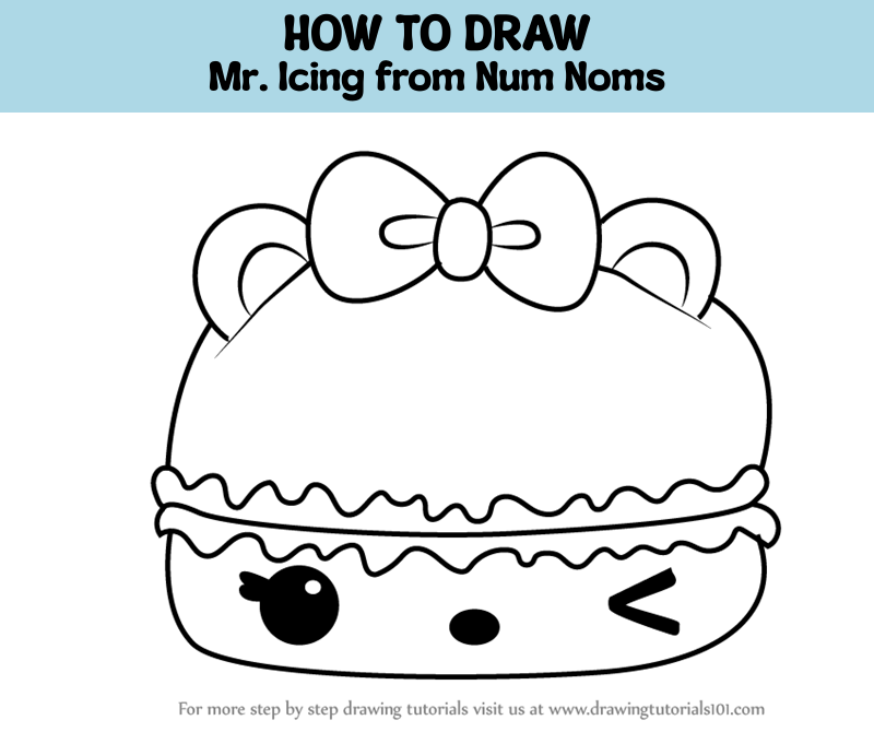 How to Draw Mr. Icing from Num Noms (Num Noms) Step by Step ...