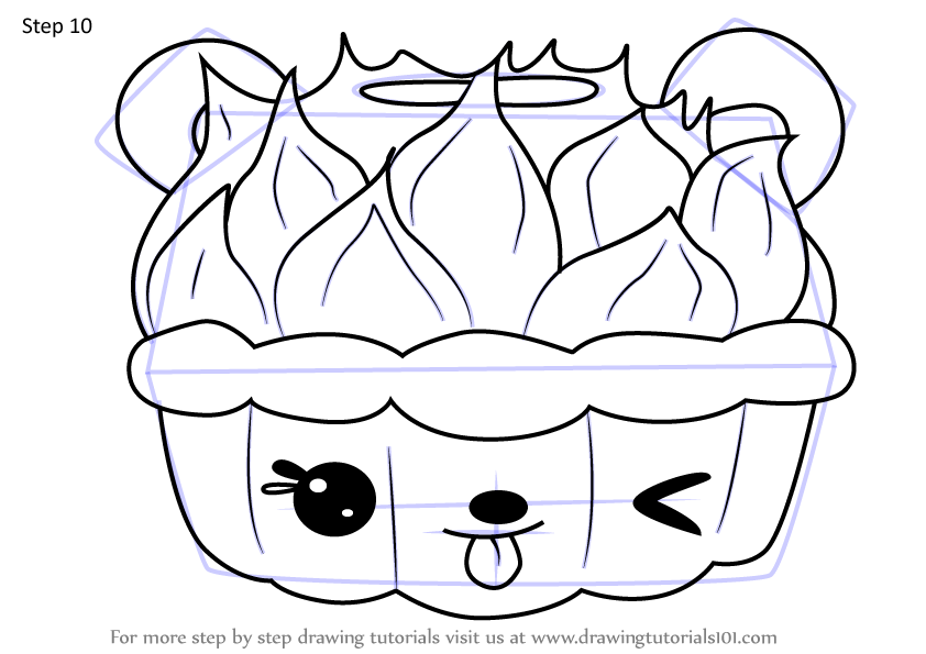 How to Draw Puddin' Pie from Num Noms (Num Noms) Step by Step ...