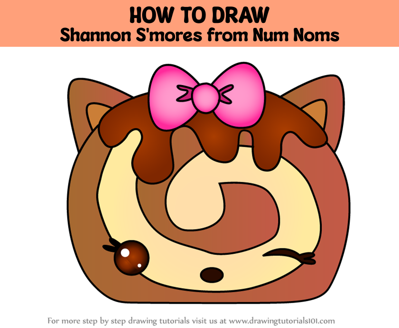How to Draw Shannon S'mores from Num Noms (Num Noms) Step by Step ...