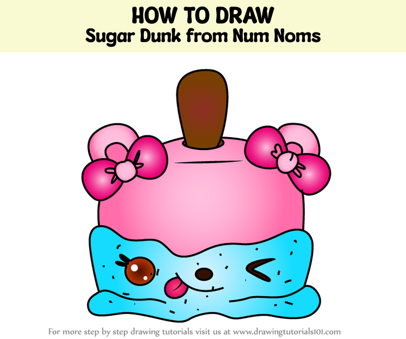 How to Draw Sugar Dunk from Num Noms (Num Noms) Step by Step ...