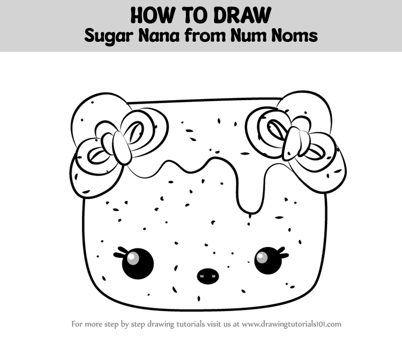 How to Draw Sugar Nana from Num Noms (Num Noms) Step by Step ...