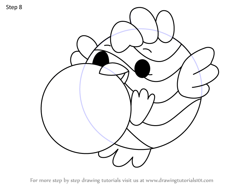 How to Draw Beaker the Chicken from Pikmi Pops (Pikmi Pops) Step by ...
