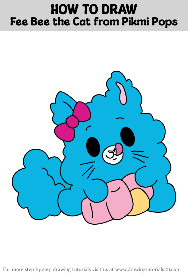 How to Draw Fee Bee the Cat from Pikmi Pops (Pikmi Pops) Step by Step ...