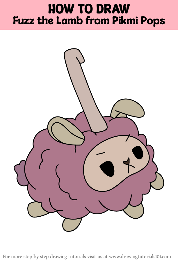 How to Draw Fuzz the Lamb from Pikmi Pops (Pikmi Pops) Step by Step ...