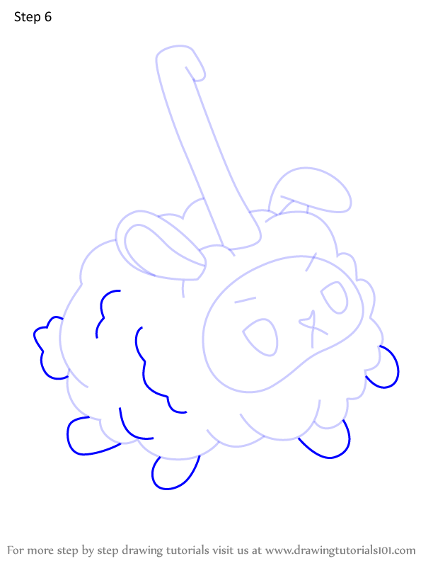 How to Draw Fuzz the Lamb from Pikmi Pops (Pikmi Pops) Step by Step | DrawingTutorials101.com