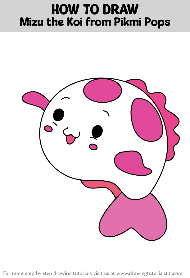 How to Draw Mizu the Koi from Pikmi Pops (Pikmi Pops) Step by Step ...