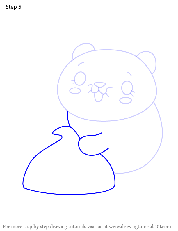 How to Draw Niblet the Hamster from Pikmi Pops (Pikmi Pops) Step by ...