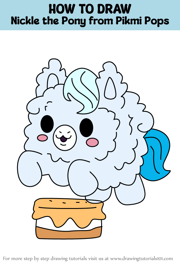 How to Draw Nickle the Pony from Pikmi Pops (Pikmi Pops) Step by Step ...