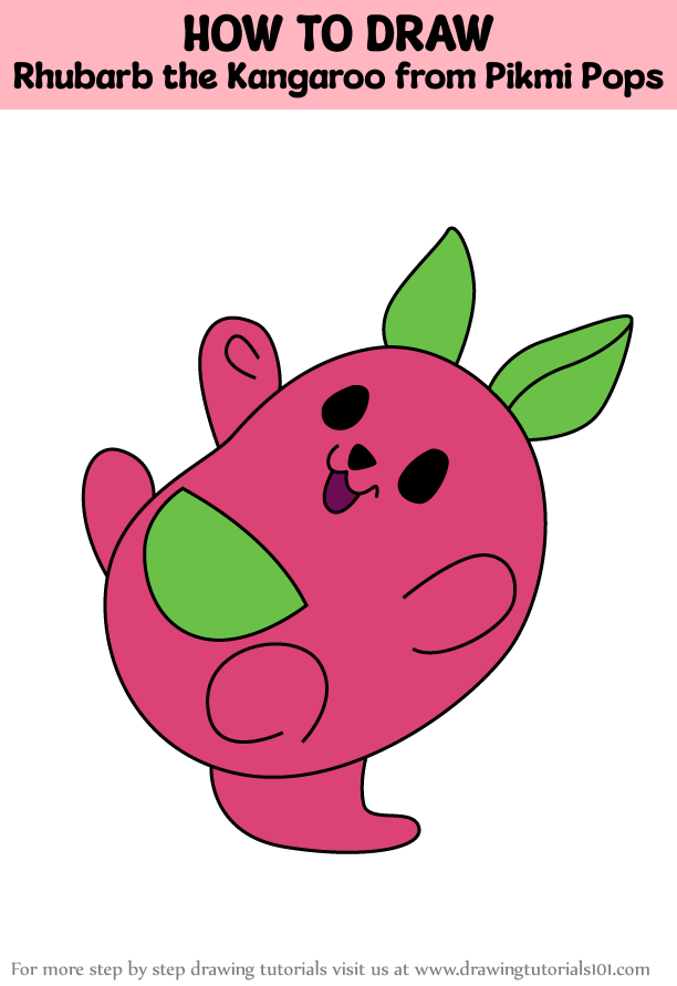 How to Draw Rhubarb the Kangaroo from Pikmi Pops (Pikmi Pops) Step by ...