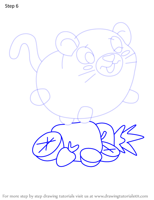 How to Draw Tazzle the Tiger from Pikmi Pops (Pikmi Pops) Step by Step ...