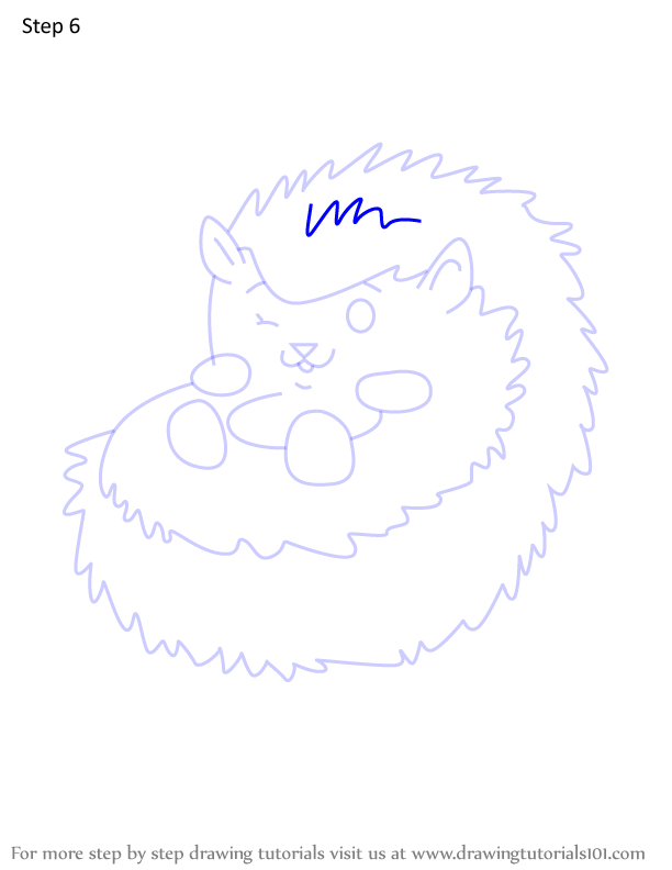 How to Draw Zeppo the Hedgehog from Pikmi Pops (Pikmi Pops) Step by ...
