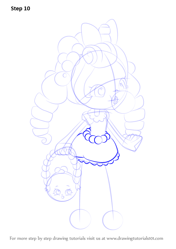How to Draw Bubbleisha from Shopkins (Shopkins) Step by Step ...