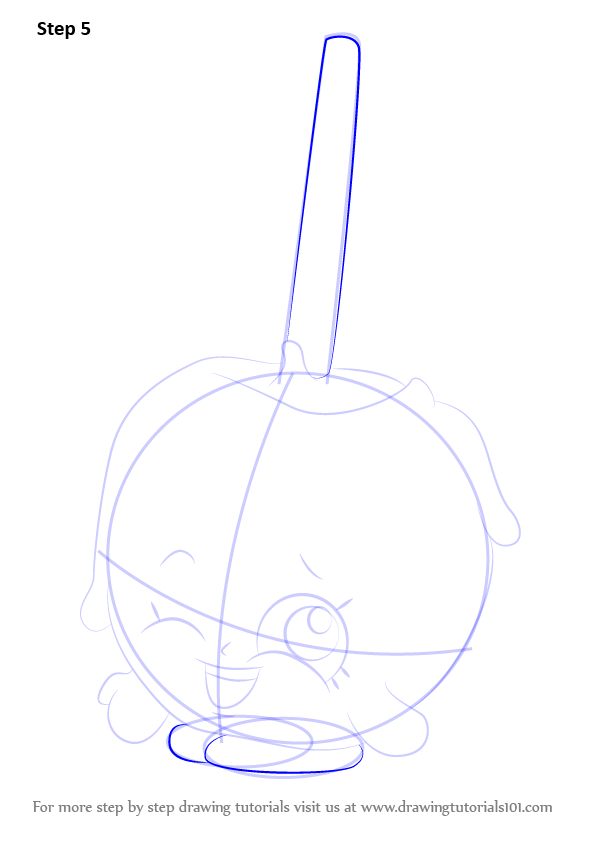 How to Draw Candy Apple from Shopkins (Shopkins) Step by Step ...