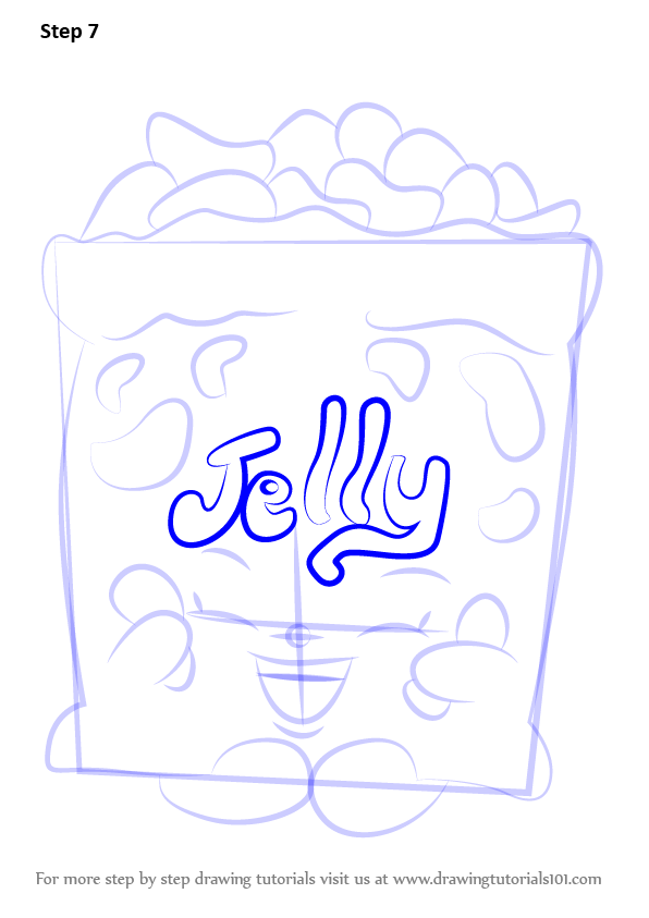 How to Draw Jelly B from Shopkins (Shopkins) Step by Step ...