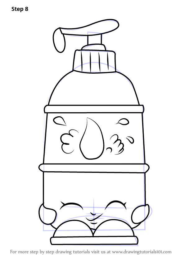 How to Draw La' Lotion from Shopkins (Shopkins) Step by Step ...