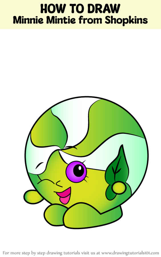 How to Draw Minnie Mintie from Shopkins (Shopkins) Step by Step ...