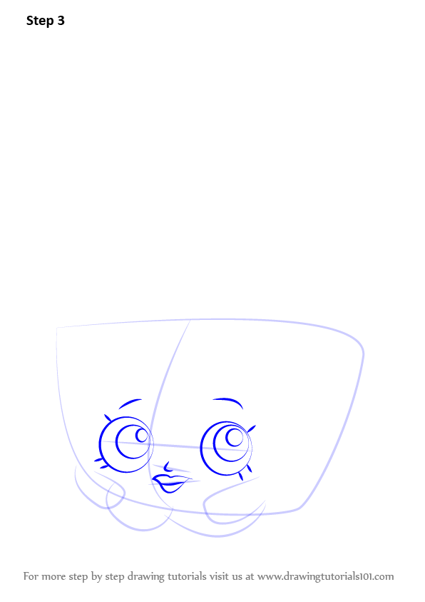 How to Draw Patty Cake from Shopkins (Shopkins) Step by Step ...