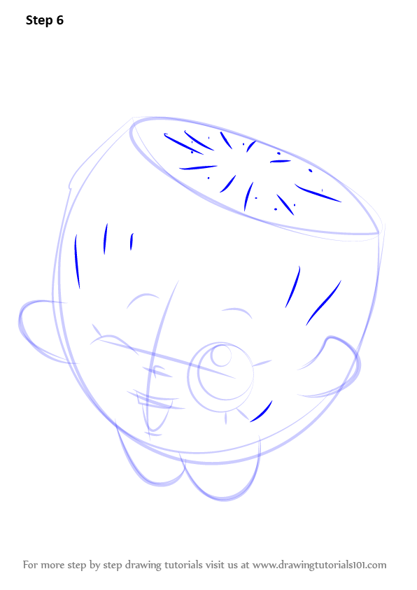How to Draw Pee Wee Kiwi from Shopkins (Shopkins) Step by Step ...
