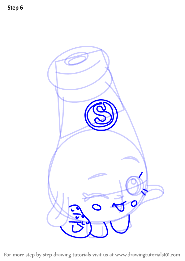 How to Draw Sally Shakes from Shopkins (Shopkins) Step by Step ...