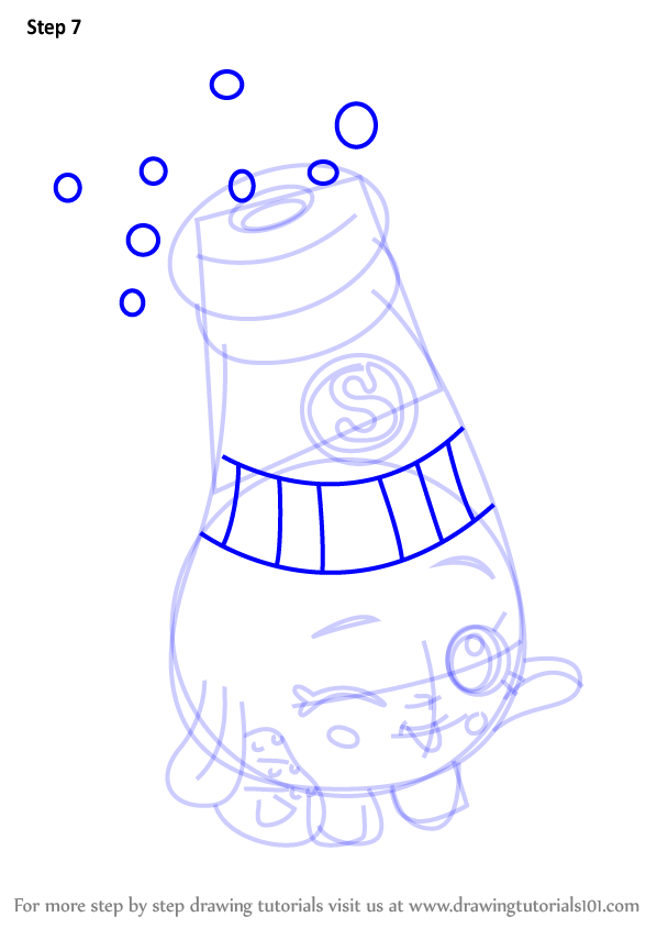 How to Draw Sally Shakes from Shopkins (Shopkins) Step by Step ...