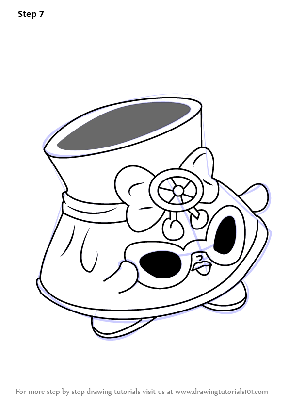 How to Draw Shady from Shopkins (Shopkins) Step by Step ...