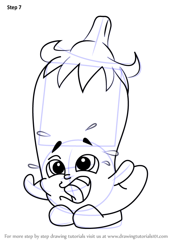 How to Draw Silly Chilli from Shopkins (Shopkins) Step by Step ...